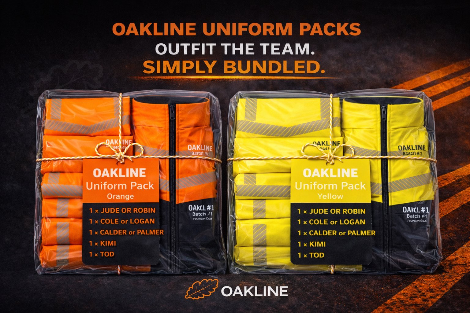 OAKLINE Hi Vis Uniform Packs | Complete Site Kits